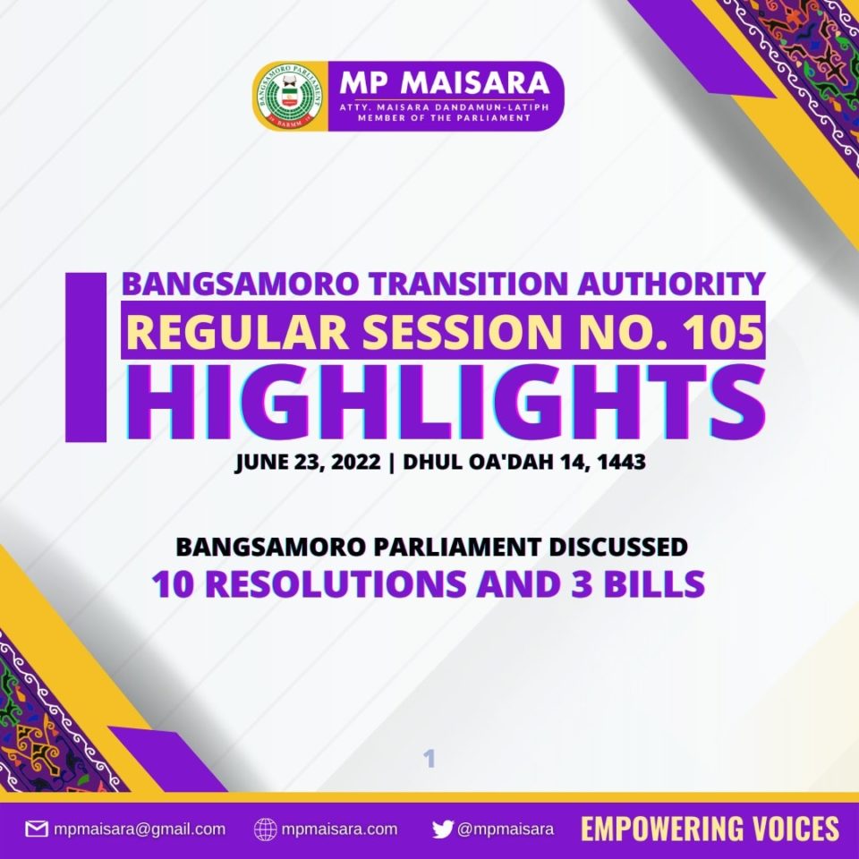 HIGHLIGHTS OF THE BTA PARLIAMENT SESSION NO. 105 ON JUNE 23, 2022 | MP ...
